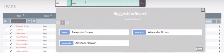 SuiteCRM Global Search: Accurate & Lightening Fast Search Results