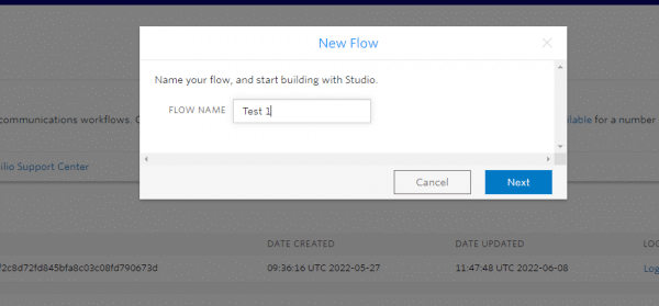 Steps to create Twilio Studio subflows for Phone verification