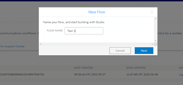 Steps to create Twilio Studio subflows for Phone verification