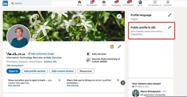 How Find my LinkedIn Profile URL and Update It